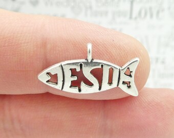 Jesus Fish Charm - Etsy
