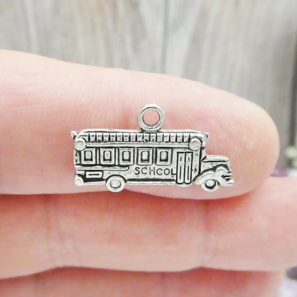 School Bus Charm - Etsy
