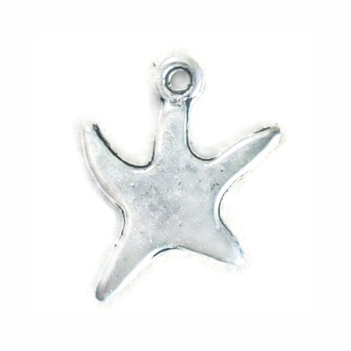 20 Small Silver Star Charm by TIJC SP0480 - Etsy