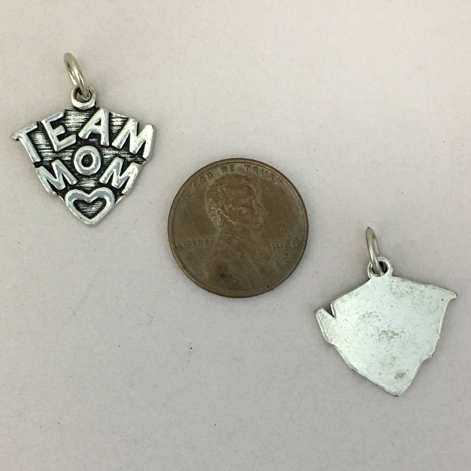 5 Team Mom Charm Silver 19x19mm by TIJC SP0462 - Etsy