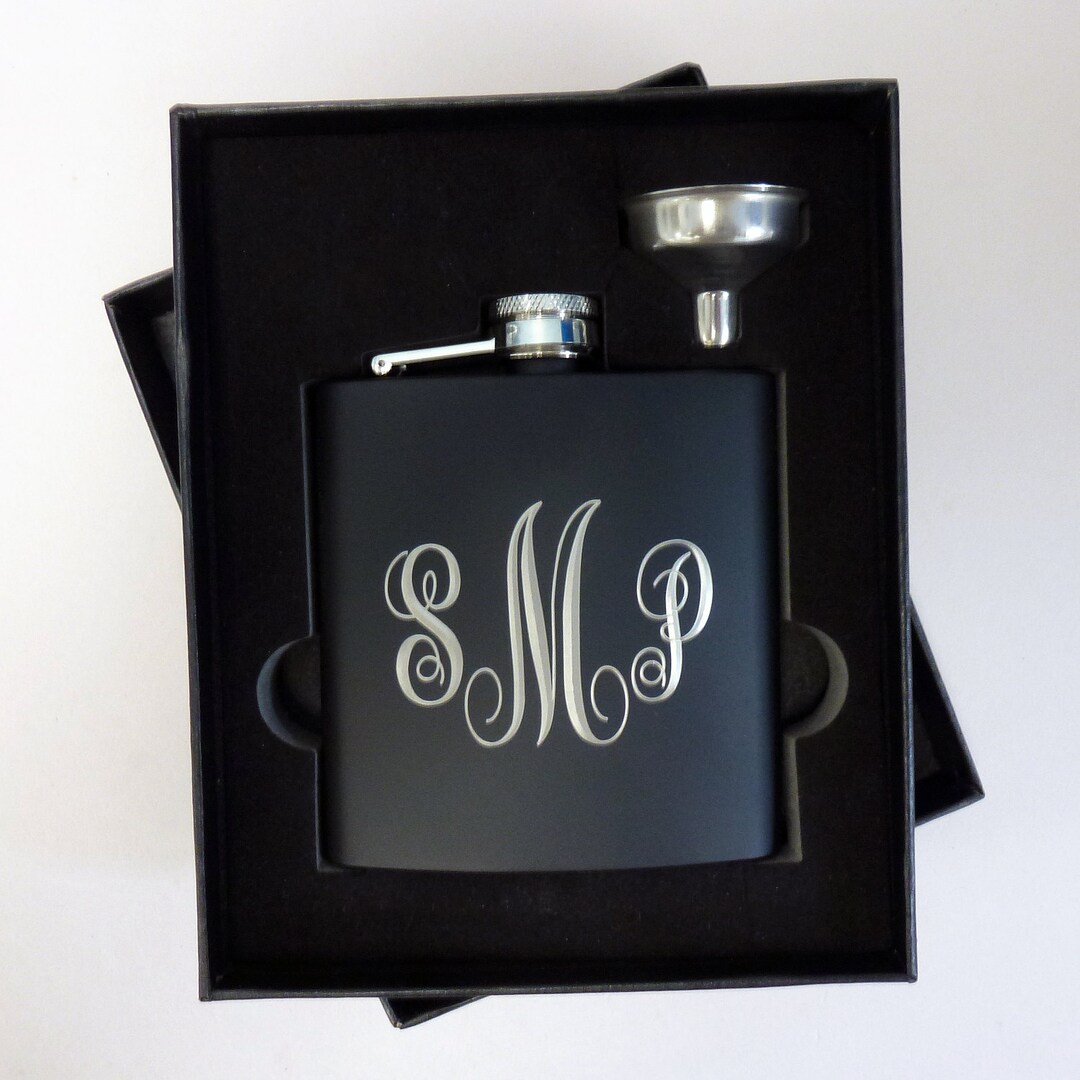 1 Monogram Flask for Women Set by TIJC IM3BKGB - Etsy