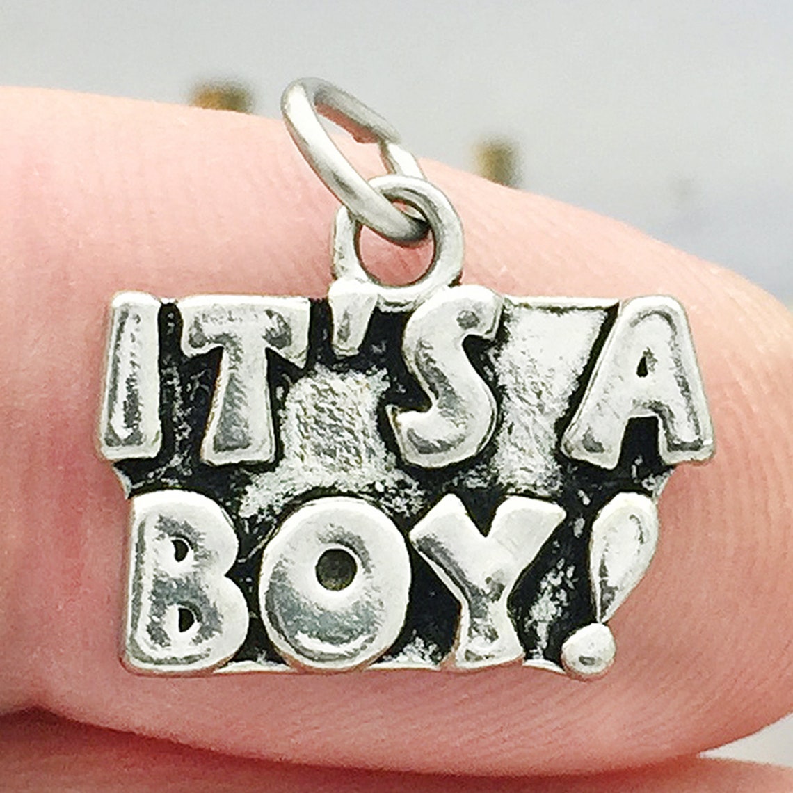 5 Its a Boy Silver Baby Charm by TIJC SP0159 - Etsy