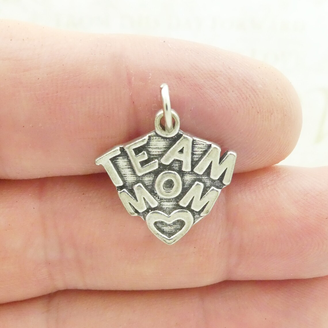 5 Team Mom Charm Silver 19x19mm by TIJC SP0462 - Etsy
