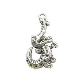 BULK 16 Alligator Charm Gator Pendant Silver by TIJC SP0647B - Etsy