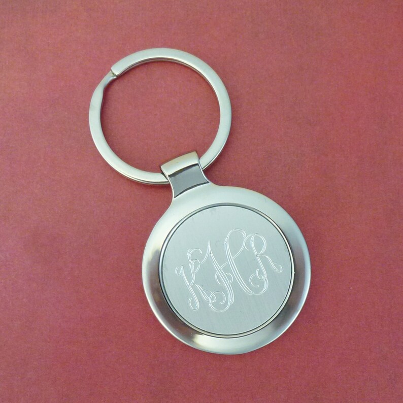 1 St Christopher Keychain With Personalized Monogram Engraved - Etsy