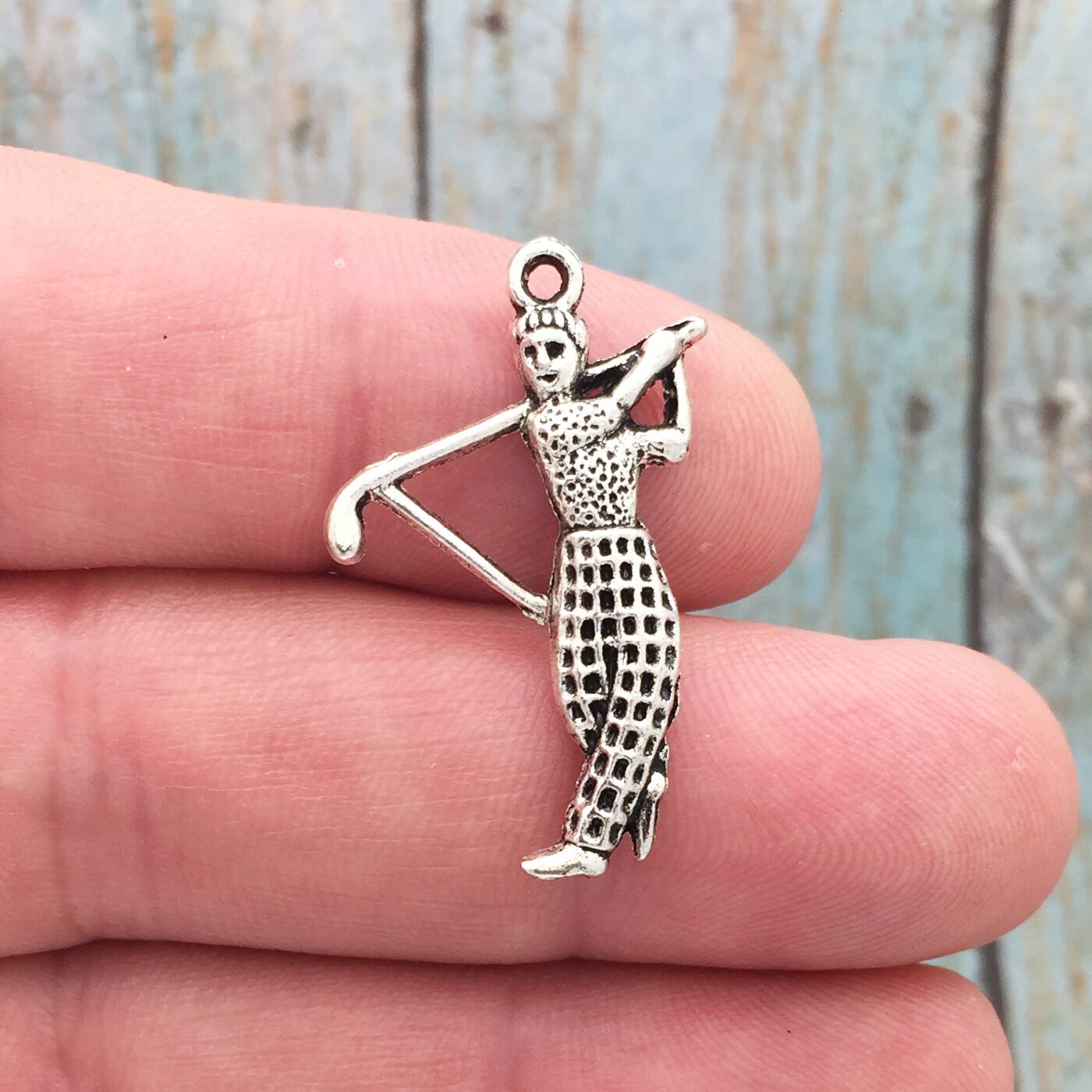 BULK 40 Golf Charm Silver by TIJC SP0843B - Etsy