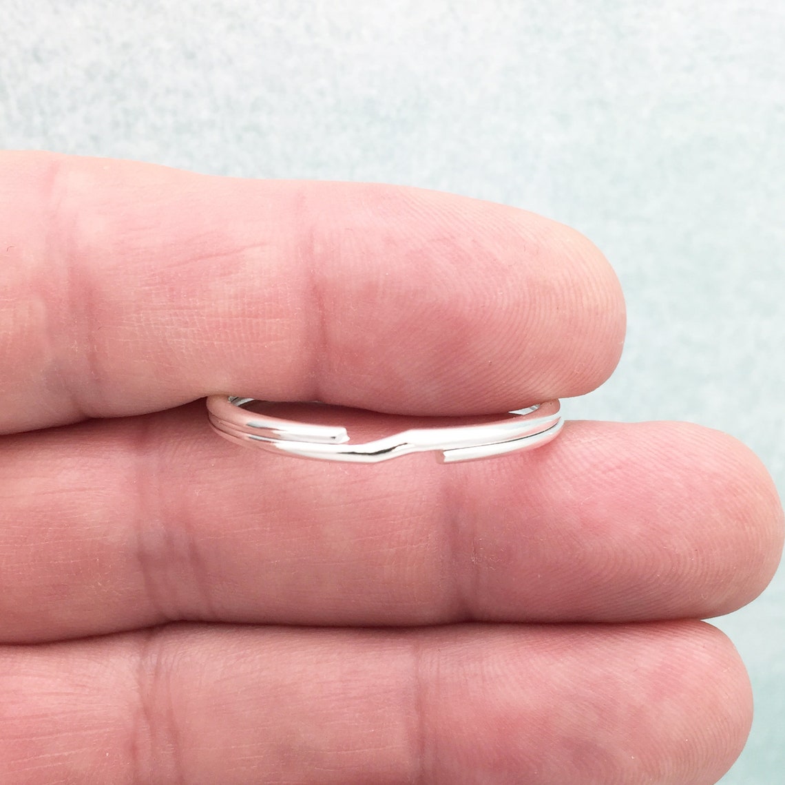 6 Split Ring Key Chain Silver 30mm by TIJC SPKR001 - Etsy