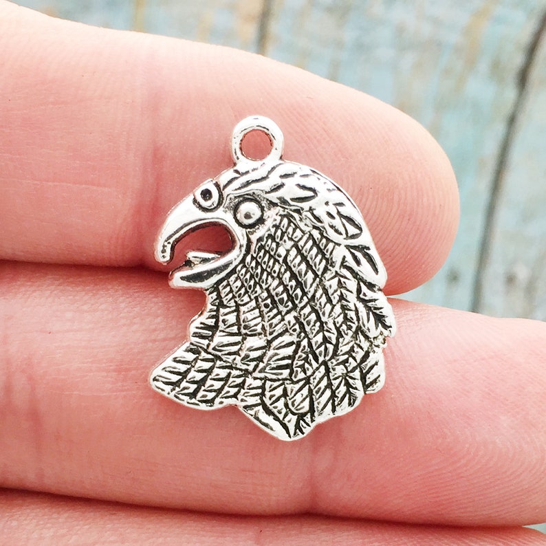 8 Falcon Charm Silver by TIJC SP0627 - Etsy