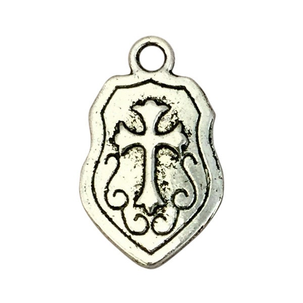 BULK 40 Cross Charm Pendant Silver by TIJC SP1459B - Etsy