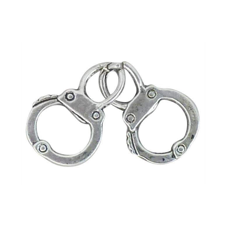 BULK 15 Handcuff Charm Police Officer Gifts by TIJC SP1198B - Etsy