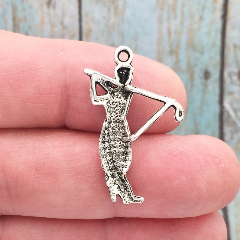 8 Golf Charm Silver by TIJC SP0843 - Etsy
