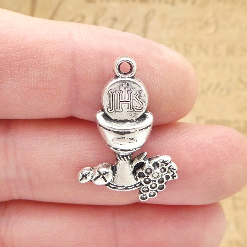 3 First Communion Charm Silver by TIJC SP1824 - Etsy