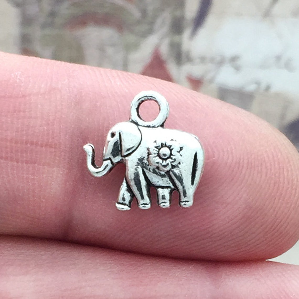 BULK 60 Small Elephant Charm Silver by TIJC SP0287B | Etsy