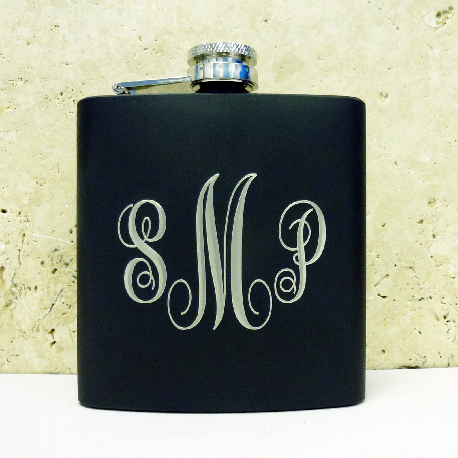 1 Monogram Flask for Women Set by TIJC IM3BKGB | Etsy