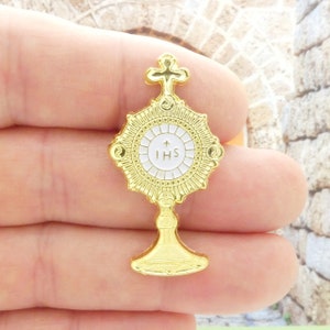 1 Gold IHS Catholic First Communion Lapel Pin 41x21mm by TIJC SP6002LP ...