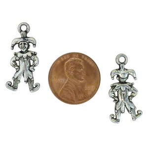 6 Jester Charm Joker Pendant by TIJC SP1322 - Etsy