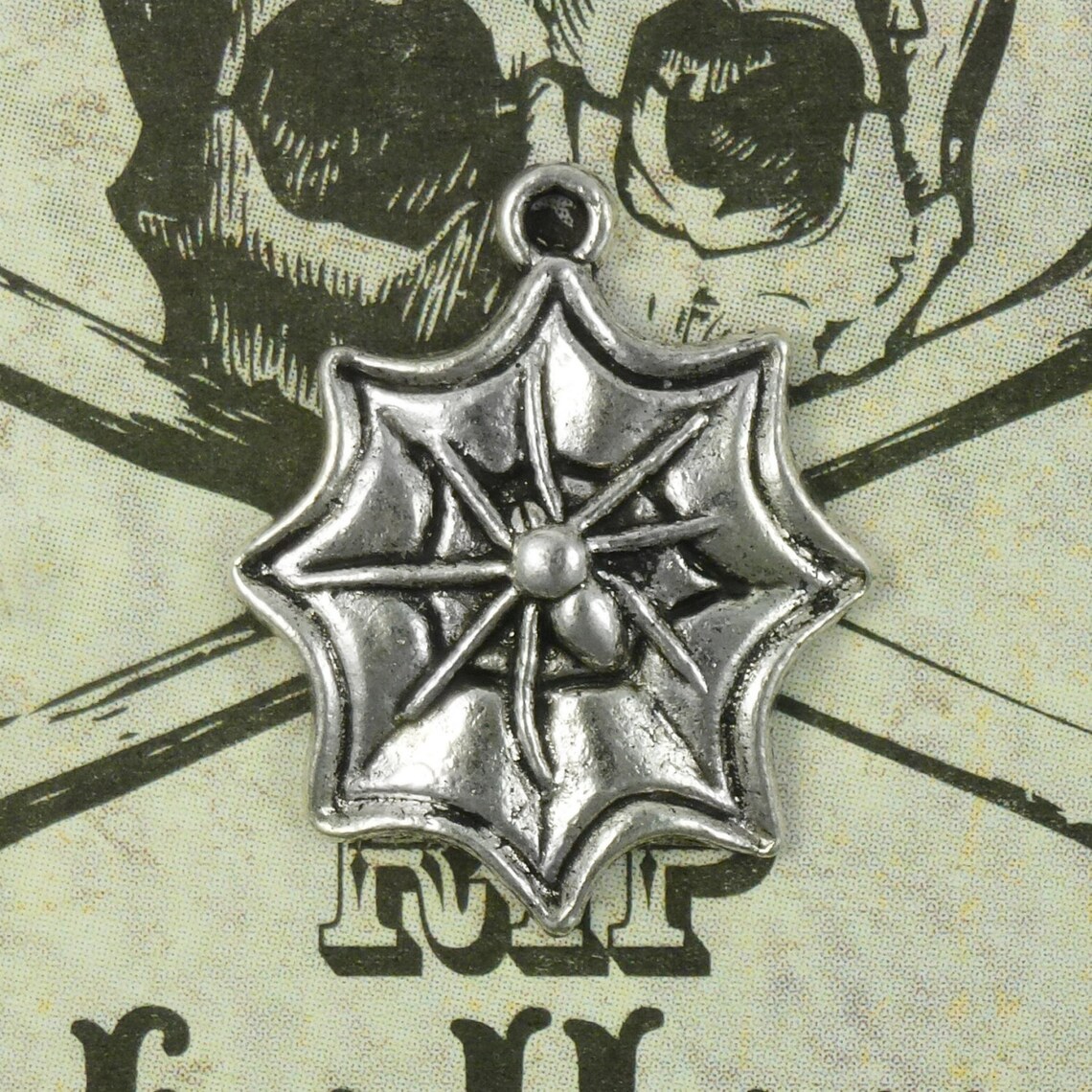 BULK 25 Spider Charm Silver by TIJC SP0169B | Etsy