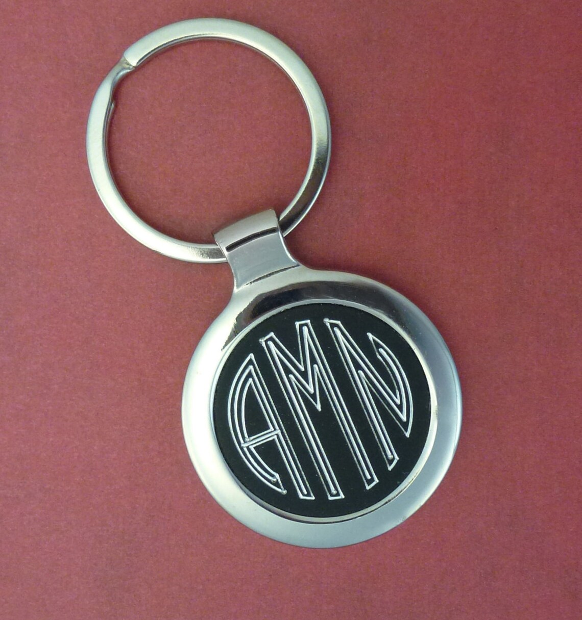 1 Personalized Engraved Monogram Keychain FC63024CM | Etsy