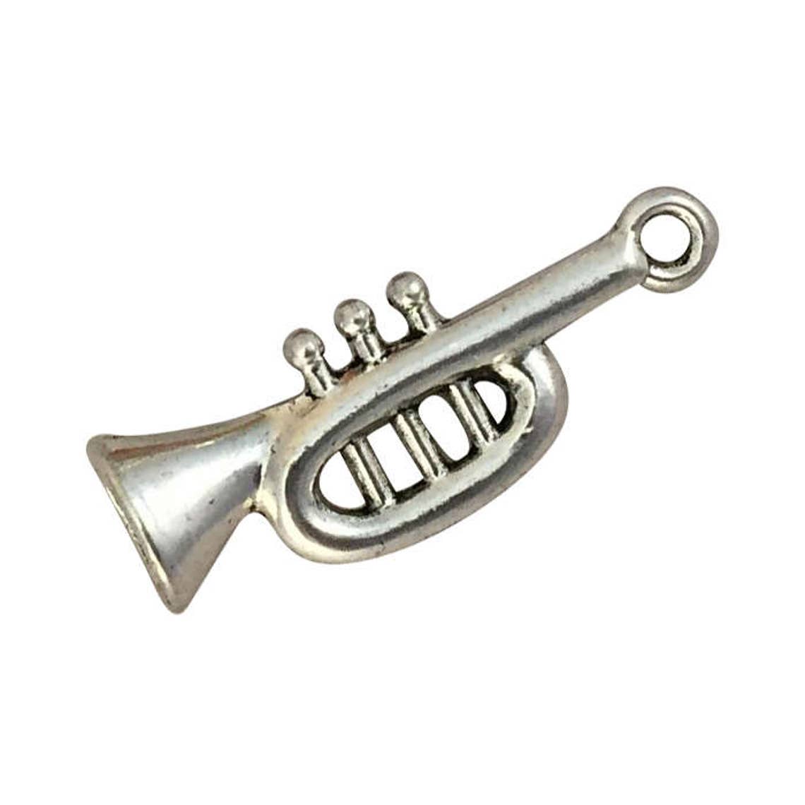 4 Trumpet Charm Silver by TIJC SP0764 | Etsy