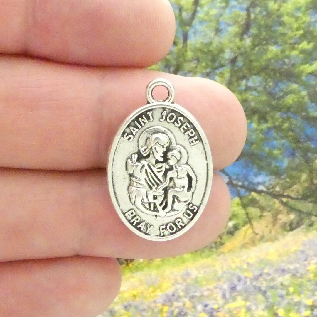 4 St Joseph Medal Silver by TIJC SP1592 - Etsy