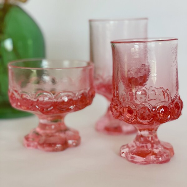 Pink Glassware - Etsy