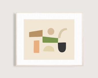 Abstract Shapes Art Print - Etsy