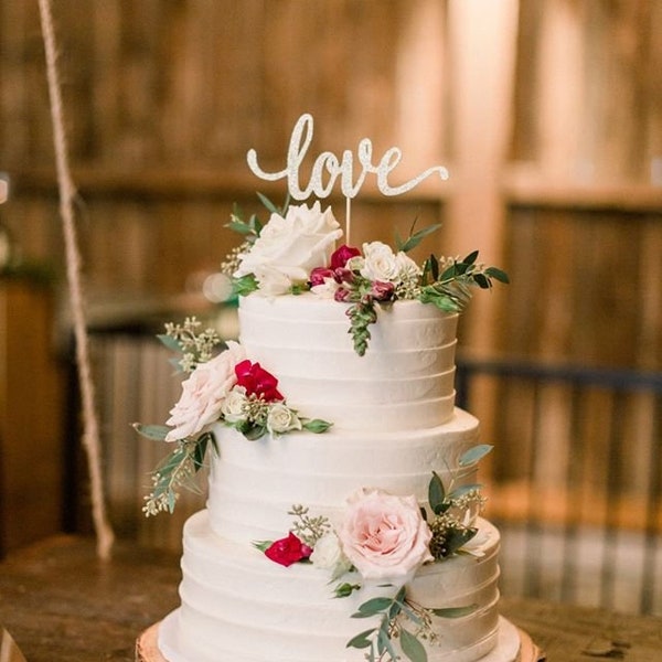 Love Cake Topper - Etsy