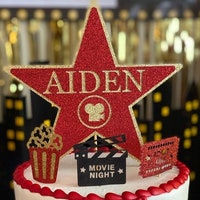 Hollywood Walk of Fame Digital Cake Topper, Movie Themed Hollywood ...