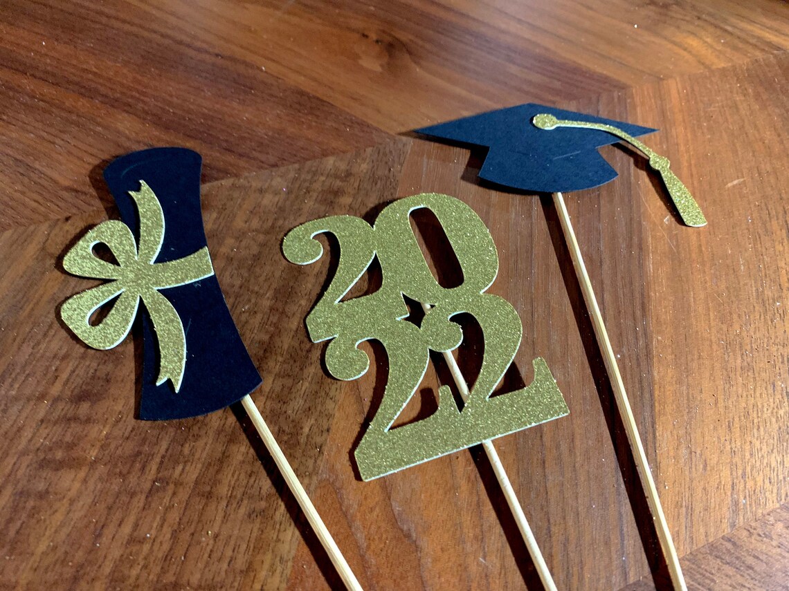 Graduation Centerpiece Sticks 2022 Graduation Party - Etsy