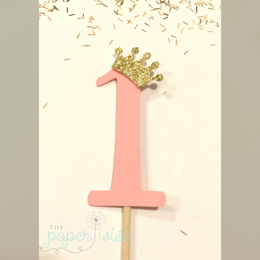 1st Birthday Cupcake Toppers, 1st Birthday Princess Cupcake Toppers ...