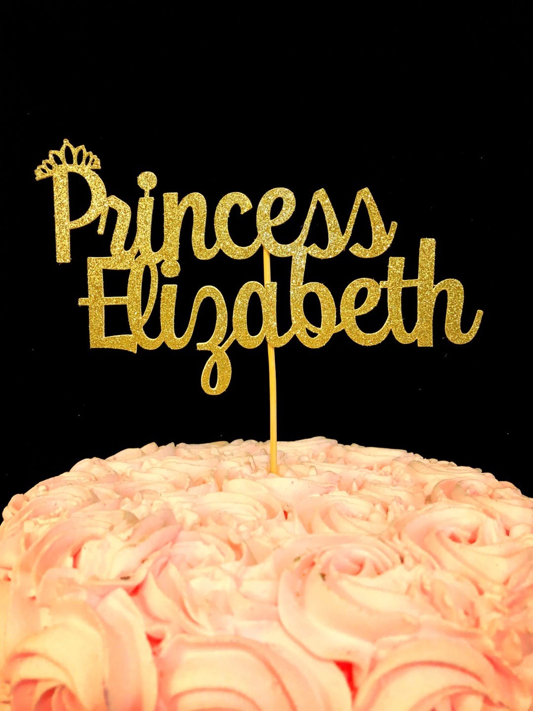 Princess Cake Topper, Personalized Name Topper, Birthday Cake Topper ...