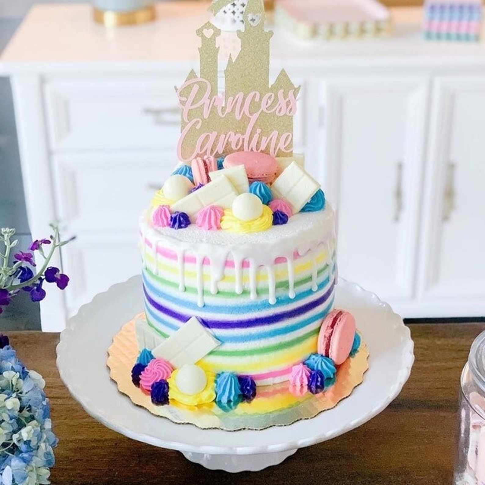 Princess Cake Topper Princess Decorations Princess Princess - Etsy