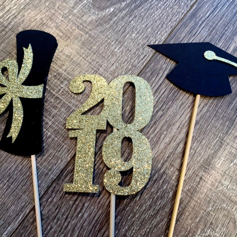 Graduation Centerpiece Sticks - Etsy