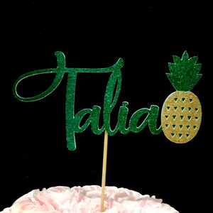 Pineapple Cake Topper, Personalized Pineapple Cake Topper, Pineapple ...