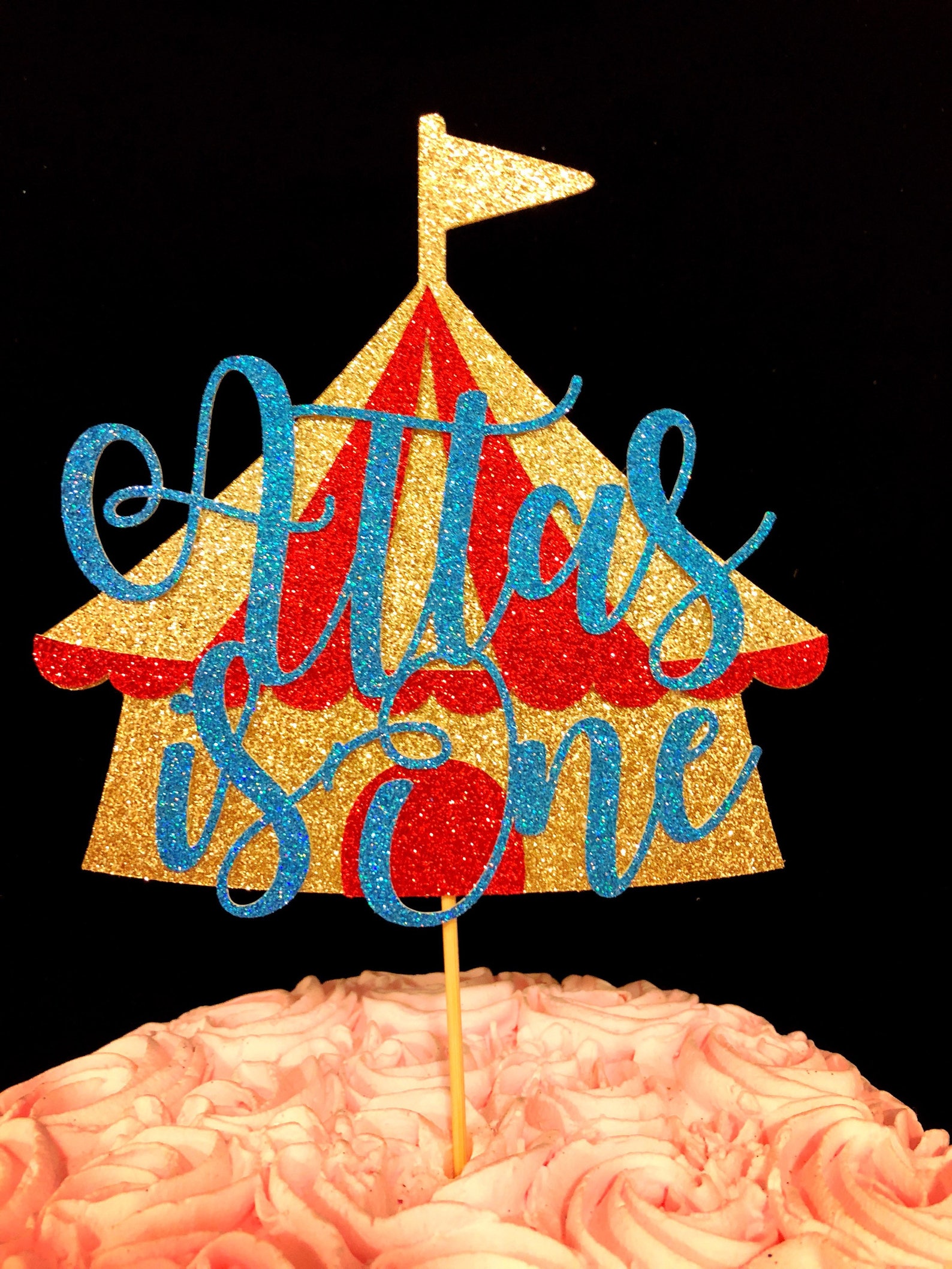 Circus cake topper circus birthday cake topper circus | Etsy