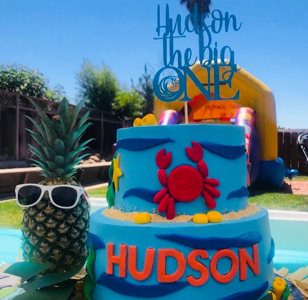 Beach Party Theme Cake