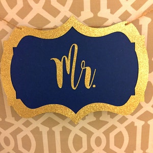 Mr and Mrs Chair Signs, Wedding Chair Sign Decorations, Mr and Mrs ...
