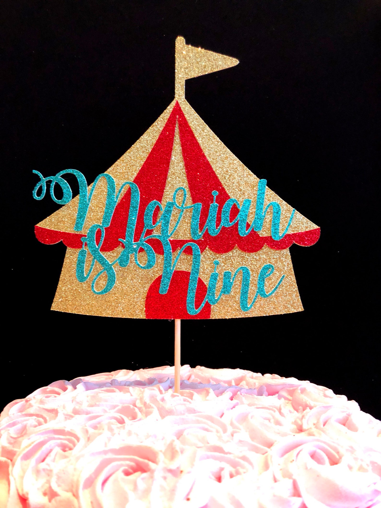 Circus cake topper circus birthday cake topper circus | Etsy