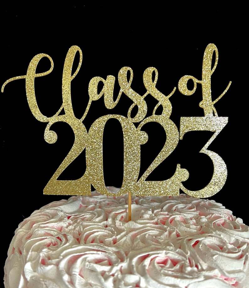 Graduation Cake Topper Congrats Cake Topper 2023 Stick - Etsy