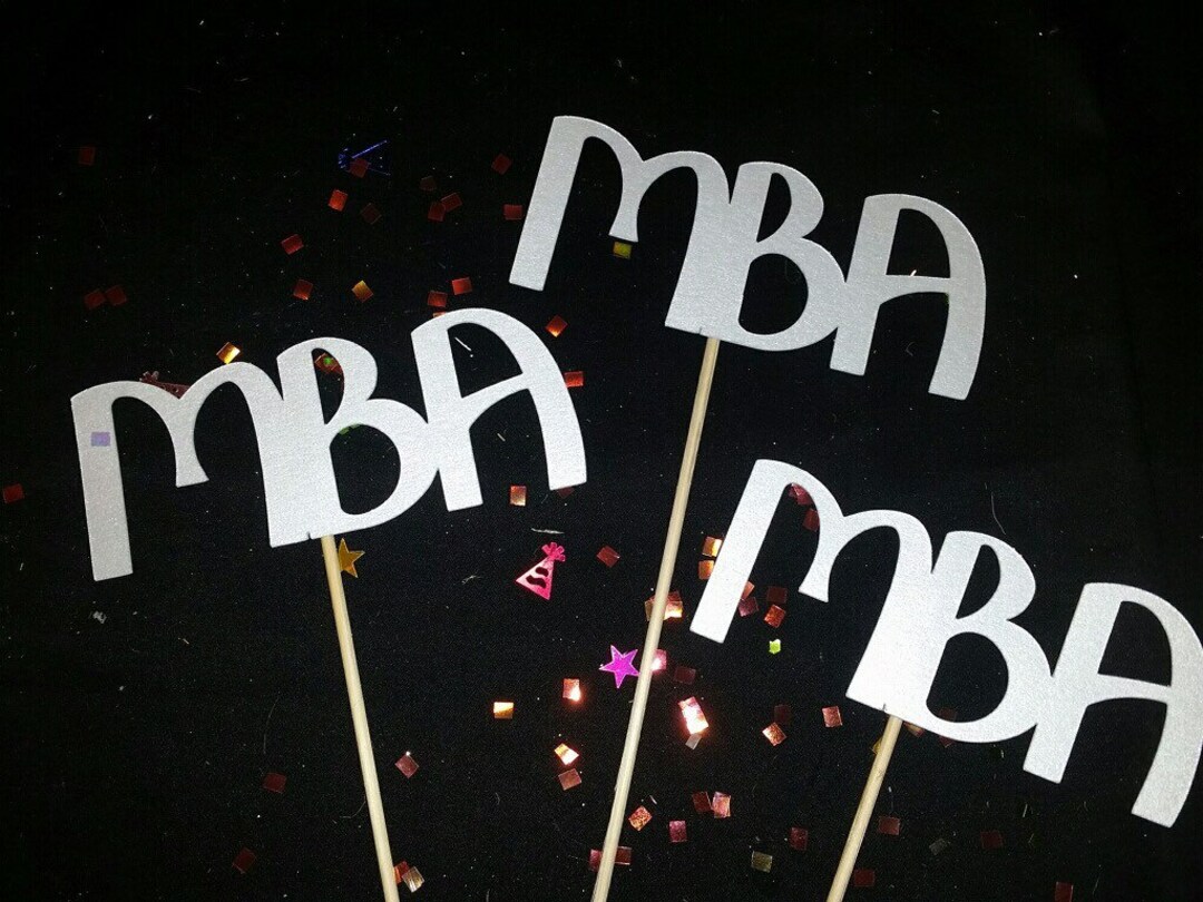 Graduation Centerpiece Sticks MBA, MBA Graduation, Graduation Party ...