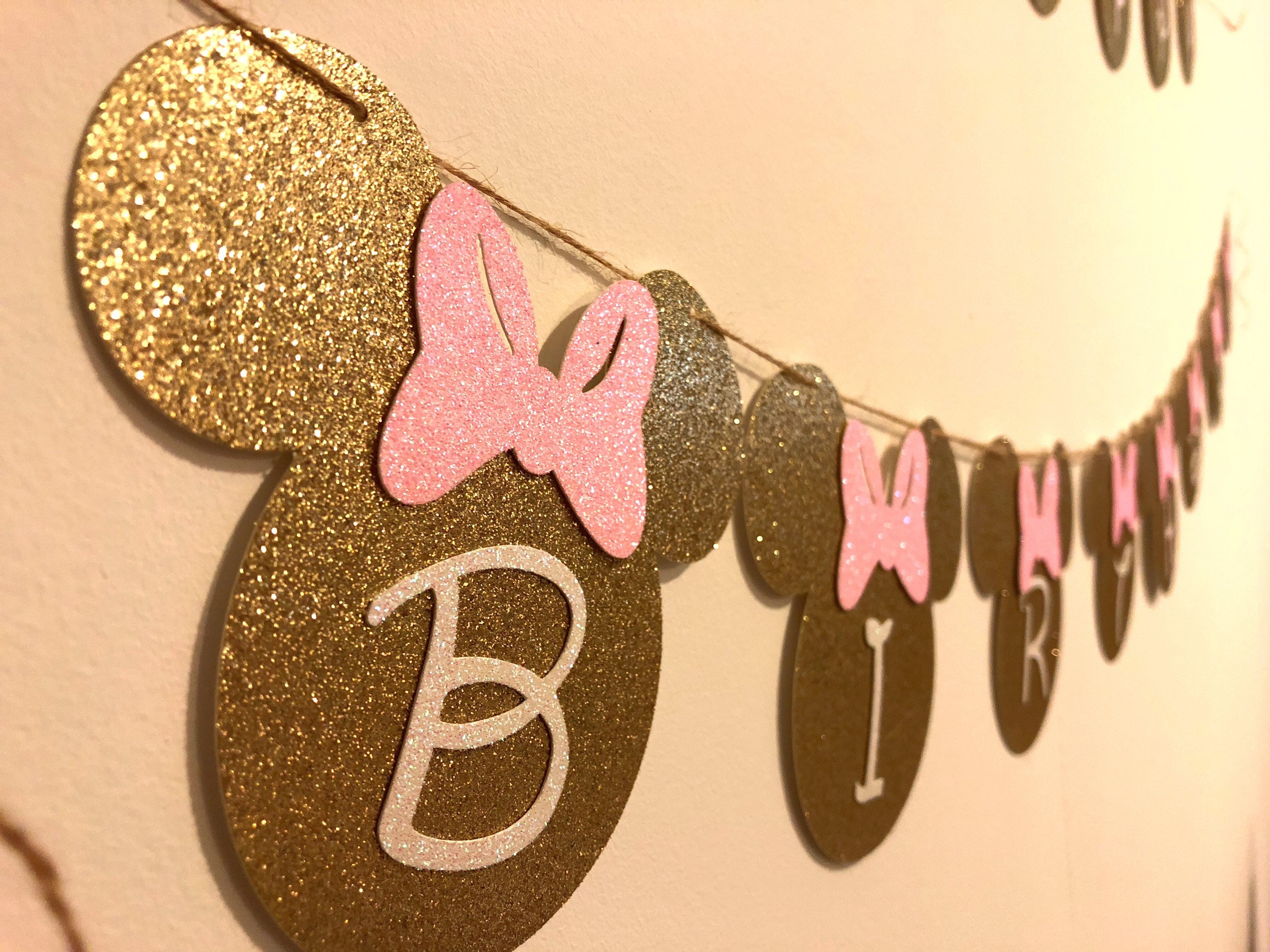 Minnie mouse birthday banner. Minnie Mouse birthday | Etsy