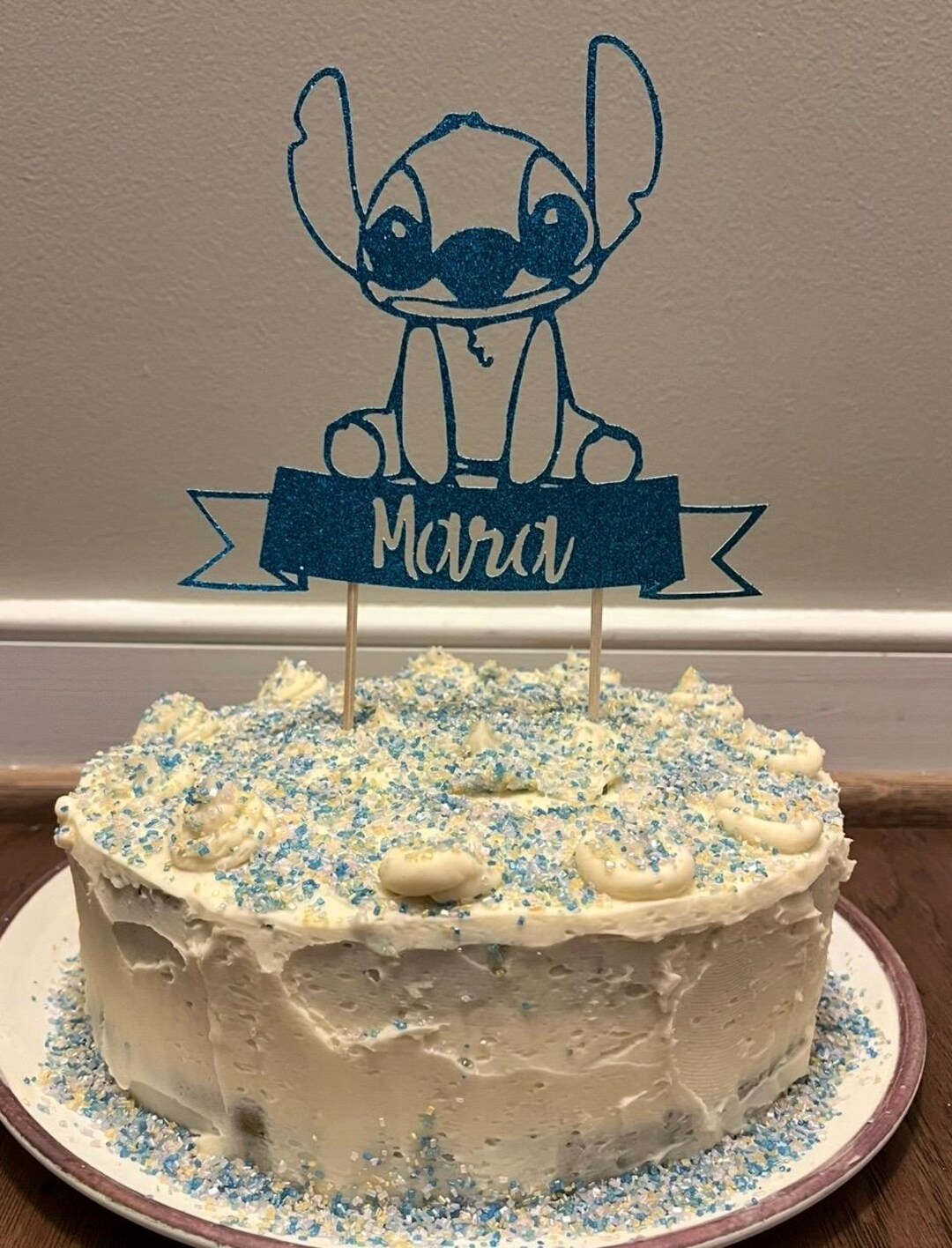 Stitch Cake Topper, Stitch, Personalized Stitch Cake Topper, Stitch ...