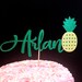 Pineapple Cake Topper, Personalized Pineapple Cake Topper, Pineapple ...