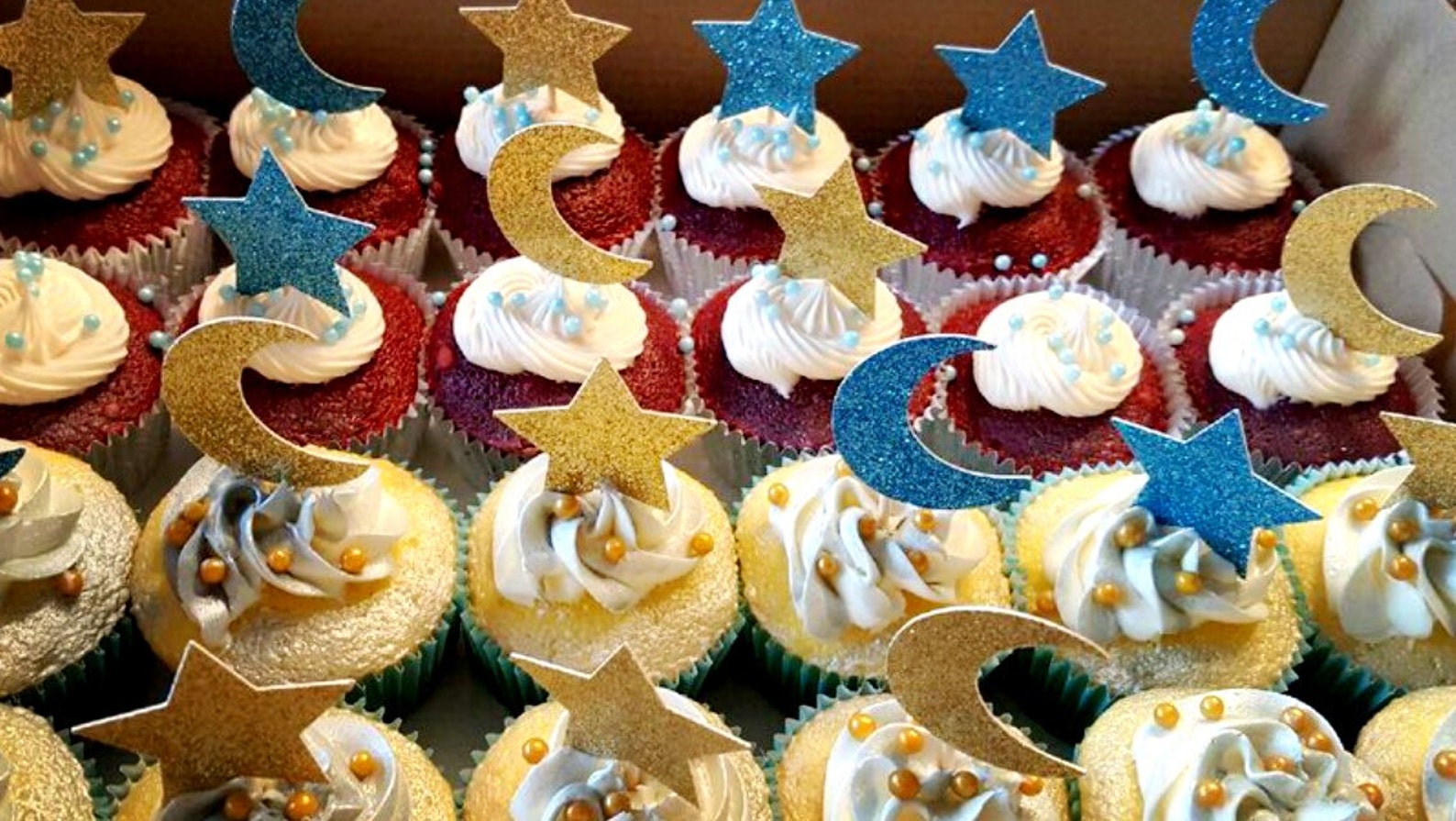 Estrella toppers cupcake cupcakes estrellas estrellas - Etsy España
