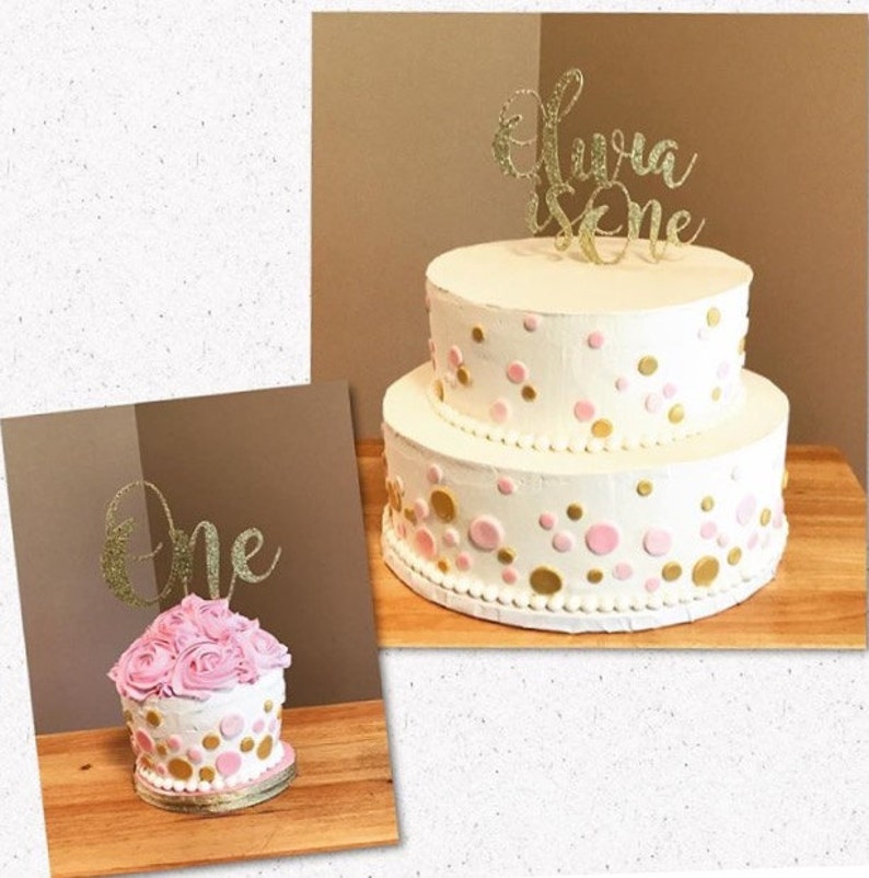 1er cumpleaños Cake Topper Topper de pastel personalizado - Etsy España