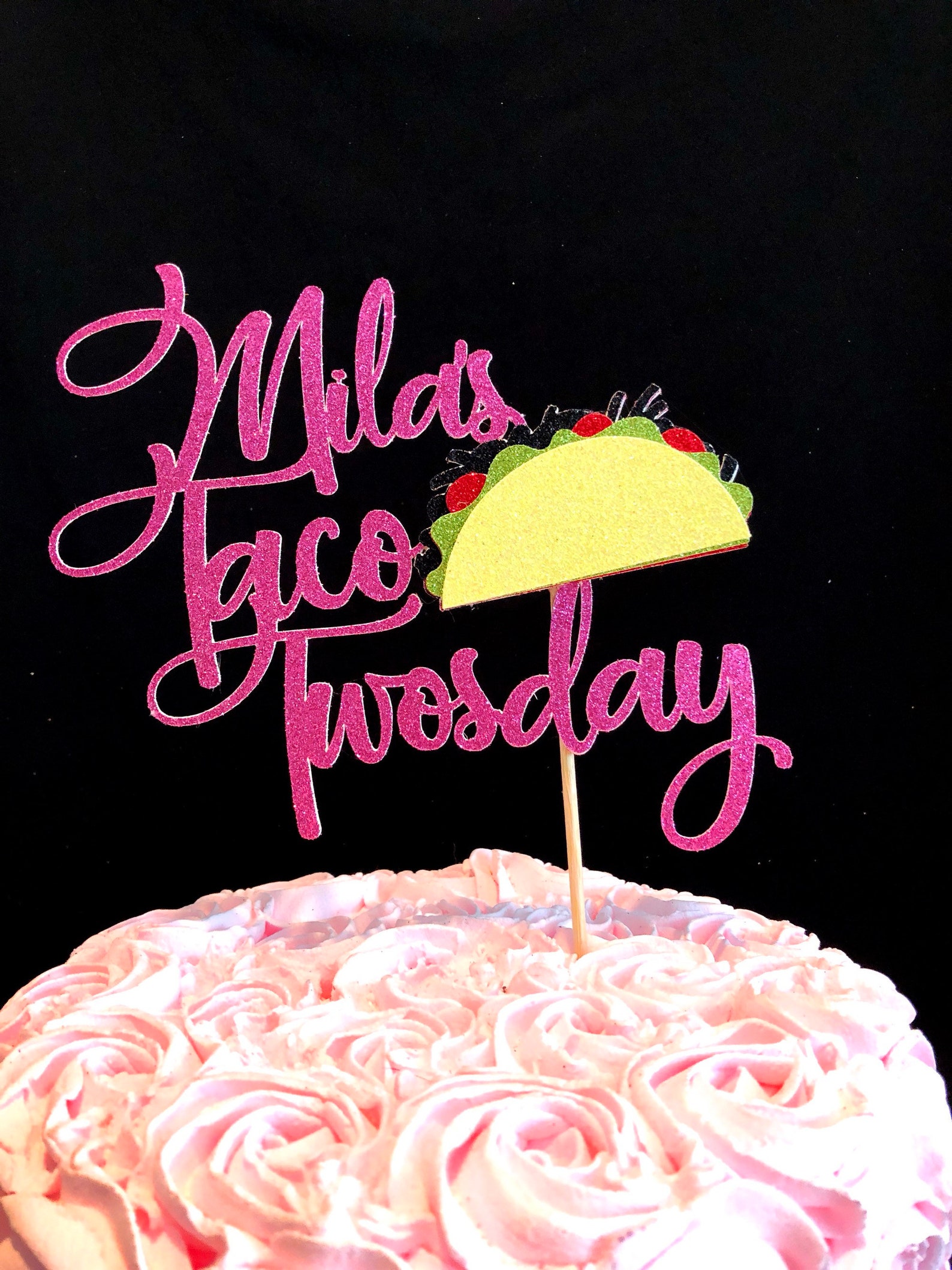 Fiesta Cake Topper Taco 2nd Birthday Taco Twosday Cake - Etsy