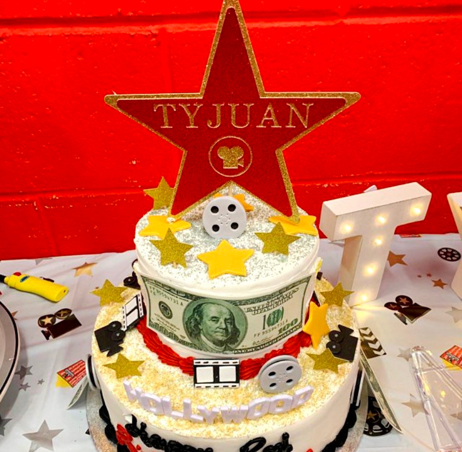 Hollywood Star Cake Topper, Hollywood Birthday, Star Birthday, Star ...