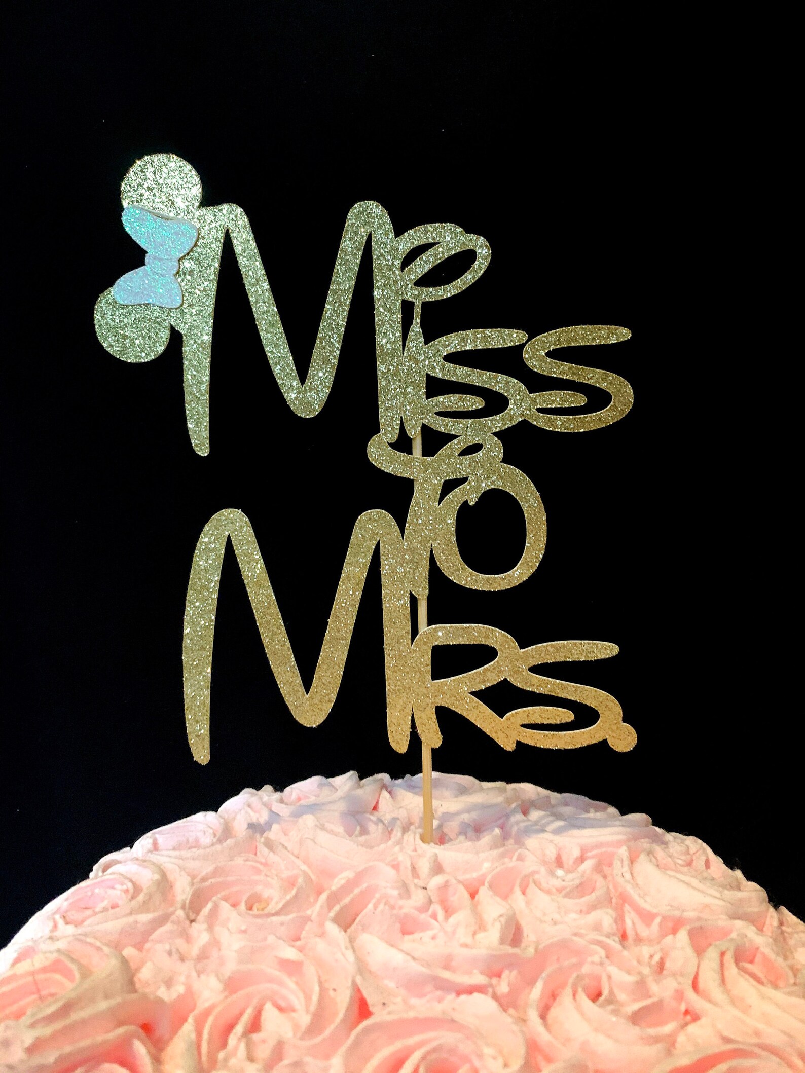 Miss to Mrs Cake Topper, Disney Cake Topper, Minnie Mouse Cake Topper ...