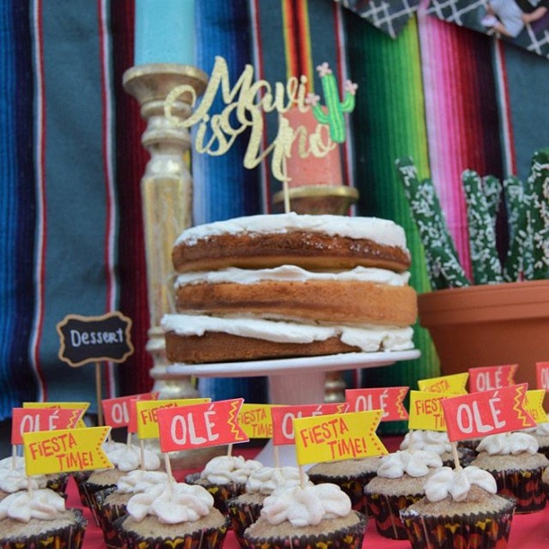 Fiesta Cake Topper Fiesta 1st Birthday Fiesta 1st Birthday - Etsy