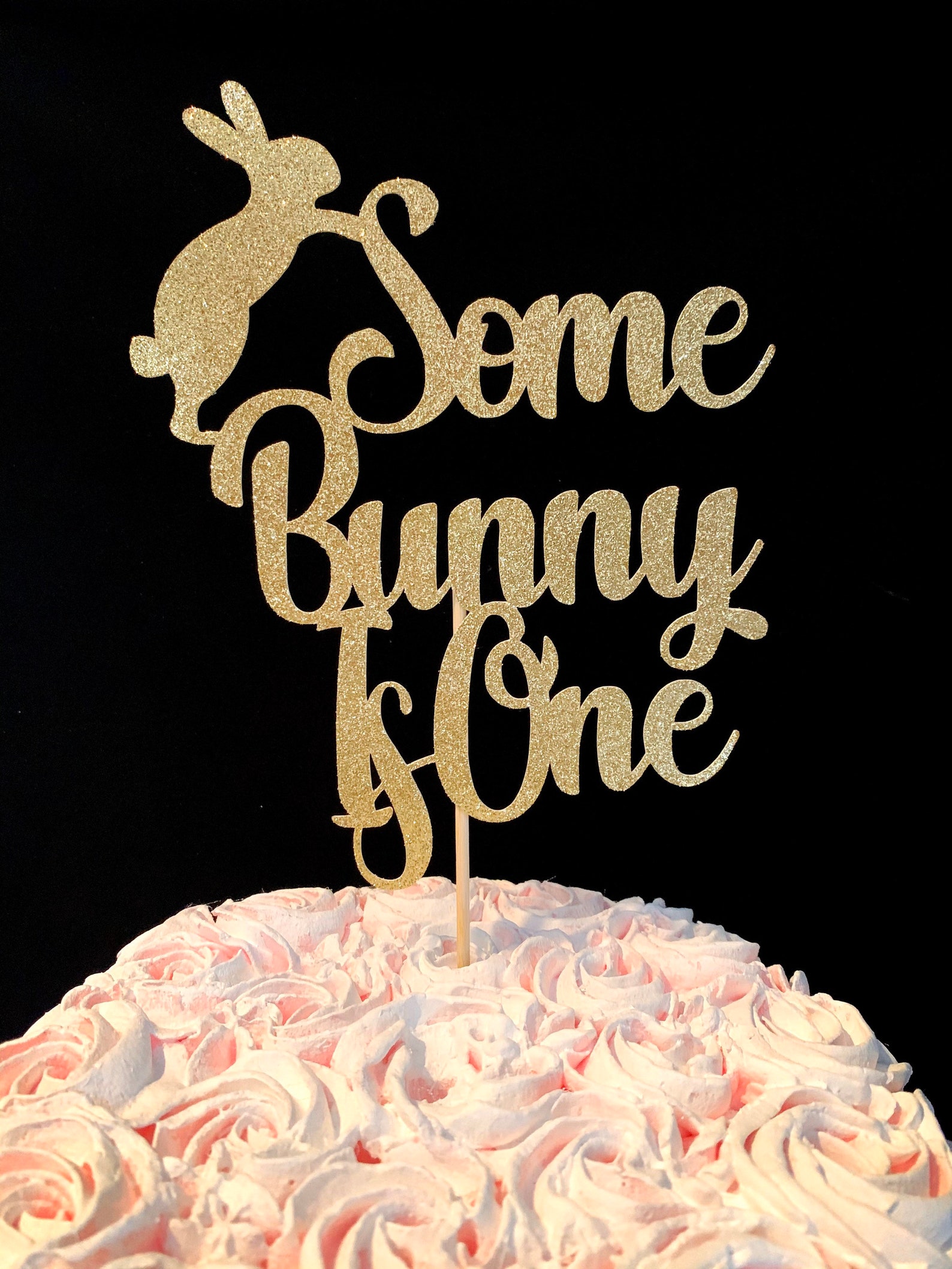 Some Bunny is One Cake Topper, Some Bunny is One, 1st Birthday, Easter ...